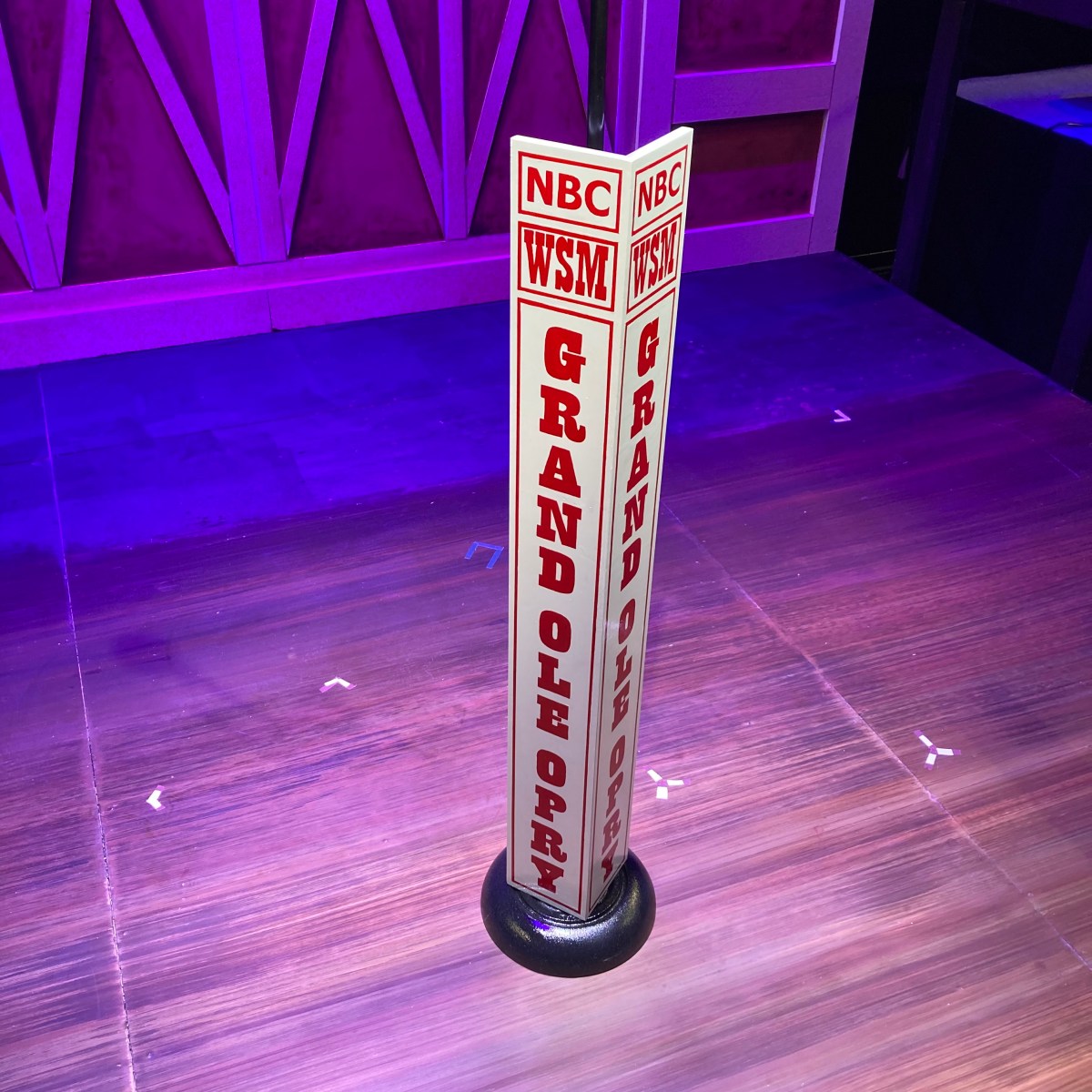 Grand Ole Opry Mic Stand Sign | Nova Grayson Casillo